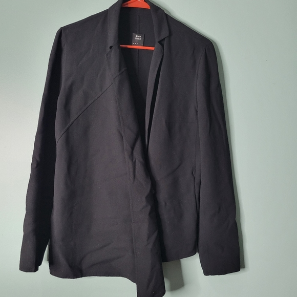 Eun Hwa | Jackets & Coats | Eun Hwa Minimalist Asymmetrical Wool Blazer ...